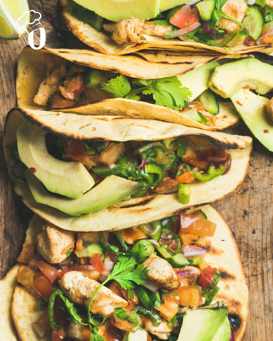 Små tortillas med kylling og avocado - Opskrifter.dk